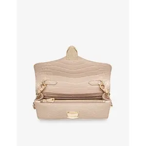 ASPINAL OF LONDON Mayfair Leather Clutch - Taupe
