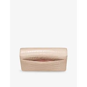 ASPINAL OF LONDON Mayfair Leather Clutch - Taupe