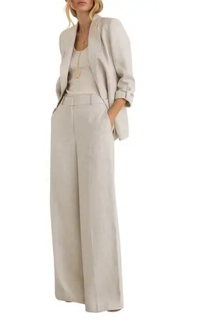 REISS Nolah Wide Leg Pants