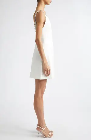 Cinq À Sept Mattison Rhinestone Strap Mini Dress
