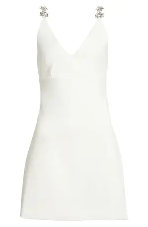Cinq À Sept Mattison Rhinestone Strap Mini Dress