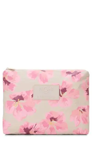 ALOHA COLLECTION Flutter Water Resistant Tyvek® Zip Pouch - Blush