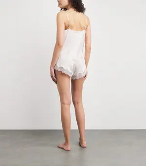 Harrods Silk Camisole And Shorts Set