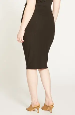 Universal Standard Rib Knit Pencil Skirt