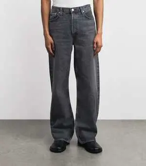 AGOLDE Afton Wide-leg Jeans - Black