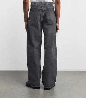 AGOLDE Afton Wide-leg Jeans - Black
