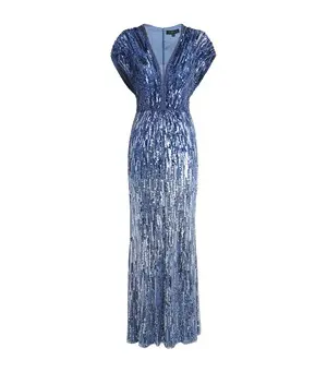 Jenny Packham Sequinned Dusk Gown
