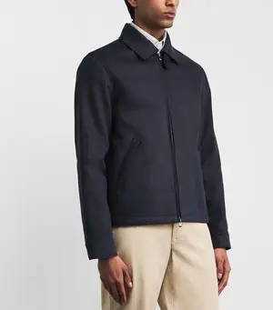 Agnona Linen Bomber Jacket