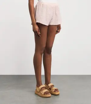 Hunza G Seersucker Resort Shorts - Pink