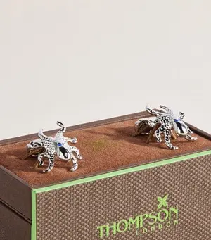 Tateossian Thompson Palladium-plated Octopus Cufflinks