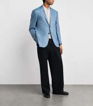Corneliani Wool-silk-linen-blend Blazer