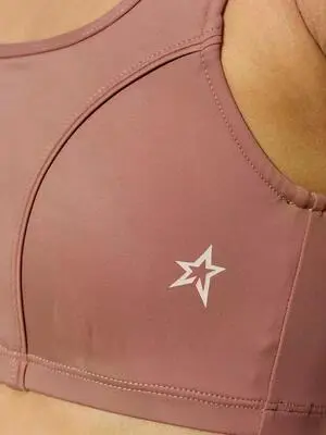 Perfect Moment Star-motif Panelled Sports Bra - Pink