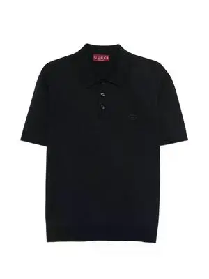 Gucci Silk Cotton Polo Shirt With Embroidery