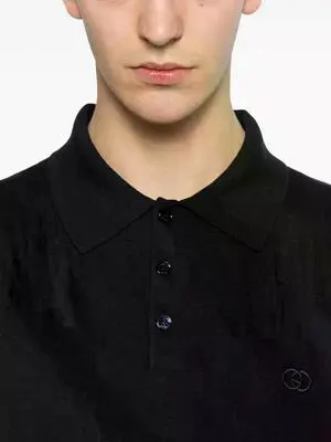 Gucci Silk Cotton Polo Shirt With Embroidery