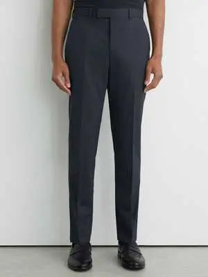 REISS Houndstooth Tailored-fit Suit Trousers
