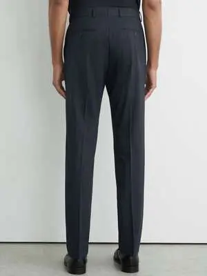 REISS Houndstooth Tailored-fit Suit Trousers
