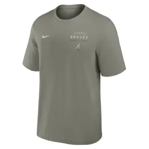 Nike Atlanta Braves Primary Dri-fit Mlb T-shirt - Grey