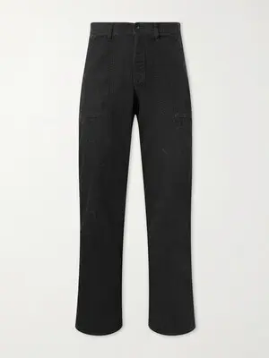 FULLCOUNT Herringbone Straight-leg Trousers