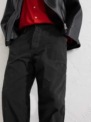 FULLCOUNT Herringbone Straight-leg Trousers