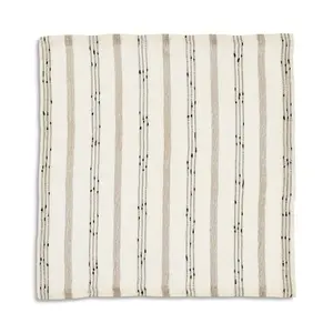 KIM SEYBERT Stria Napkin In Ivory & Black