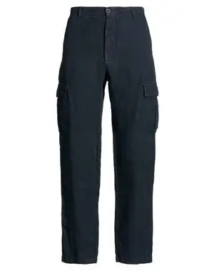 120% Lino Linen Cargo Pants Blue