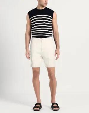 120% Lino Striped Linen Shorts - Sand