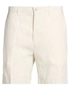 120% Lino Striped Linen Shorts - Sand