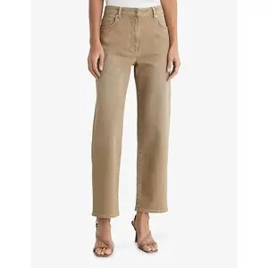 REISS Selin Straight-leg Mid-rise Denim Jeans