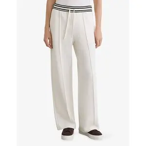 REISS Verity Straight-leg Jersey Jogging Bottoms
