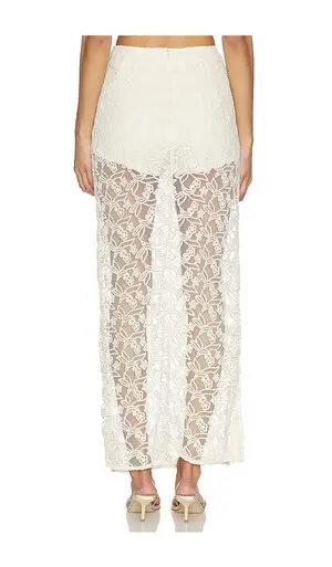 Bardot Venetia Sheer Lace Maxi Skirt