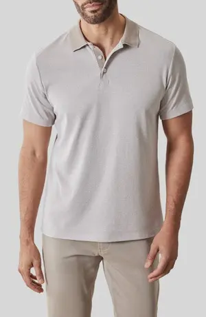 Robert Barakett Rib Collar Polo - String