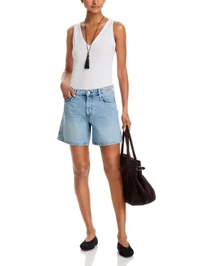 Rag & Bone Kaia High-rise Denim Shorts - Sunrise