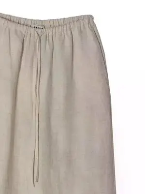 Staud Mateo Drawstring-waist Trousers - Neutrals