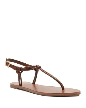 Schutz Nina Thong Sandals - Cognac