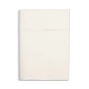 HUDSON PARK COLLECTION 525 Thread Count Egyptian Cotton Sateen Flat Sheet, Full - Exclusive Ivory Shell
