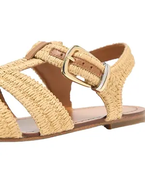 Maje Slingback Sandals With Buckle Detail