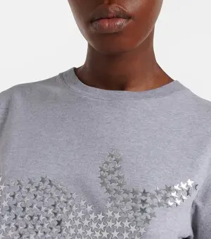 JW Anderson Embellished Cotton Jersey T-shirt - Grey