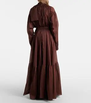 Plan C Cotton Organza Maxi Skirt
