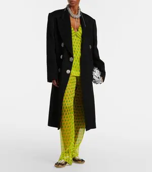 Dries Van Noten Polka-dot Silk Straight Pants - Multicoloured