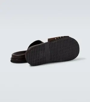 JW Anderson Suede Slides - Brown