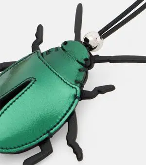 JW Anderson Beetle Metallic Leather Bag Charm