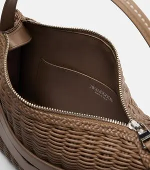 JW Anderson Loafer Medium Leather Shoulder Bag - Brown