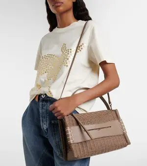 JW Anderson Loafer Medium Leather Shoulder Bag - Brown