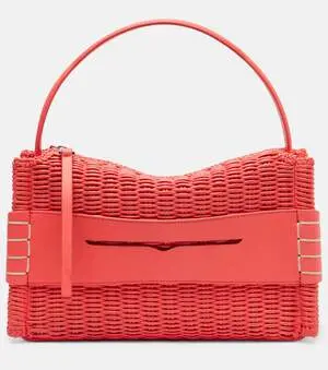 JW Anderson Loafer Medium Leather Shoulder Bag Red