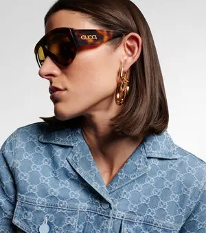 Gucci Signoria Shield Sunglasses