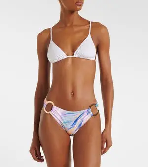 ALEXANDRA MIRO Tanga Printed Bikini Bottom