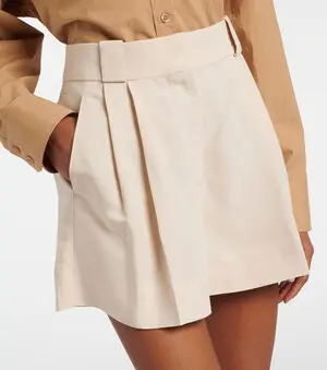 BLAZÉ MILANO Selle Pleated Shorts - Beige
