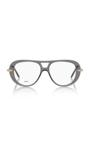 Loewe Aviator-frame Acetate Eyeglasses - Grey