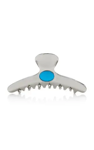LELET NY Frankie Stone Claw Clip - Silver