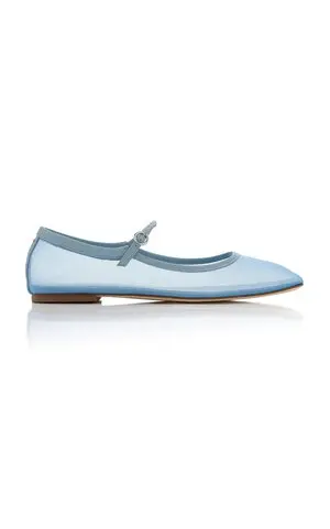 AeydĒ Uma Mesh Mary Jane Flats Blue
